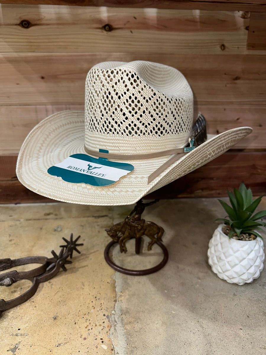 Roman Valley Vented Diamond Straw Hat – Roman Valley Ranch