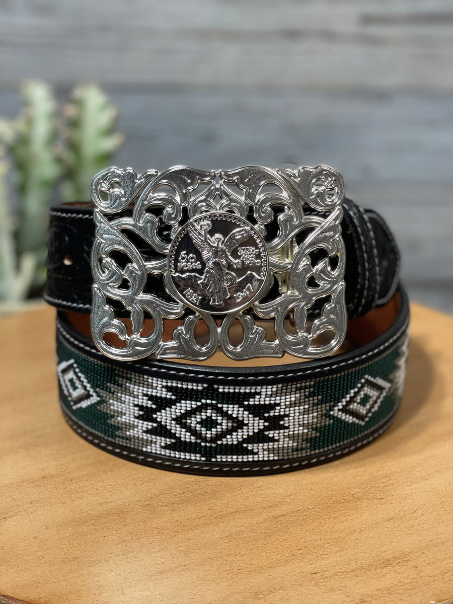 Centenario Silver Floral Buckle – Roman Valley Ranch