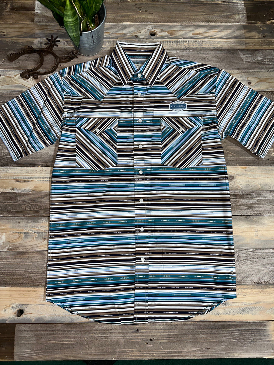 Aztec Spring Blue S/S – Roman Valley Ranch