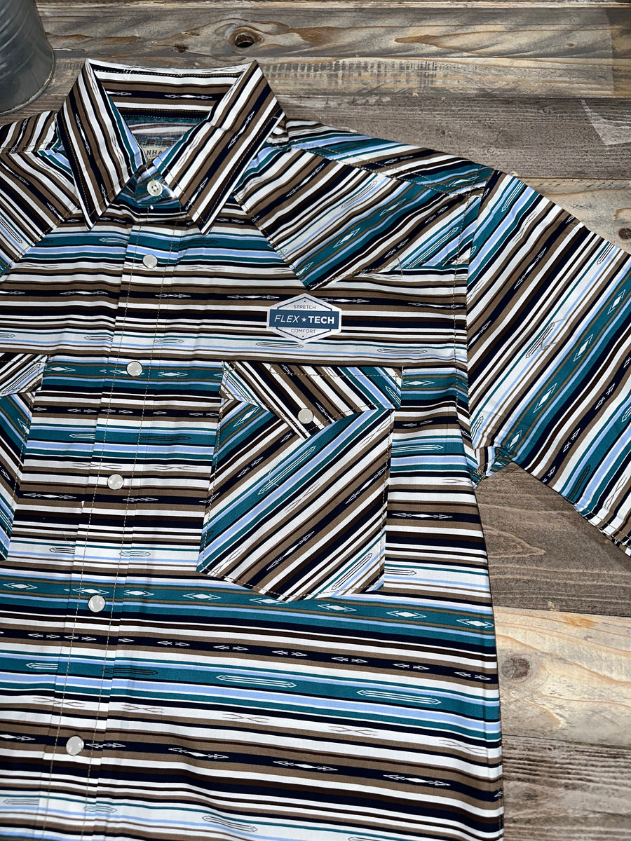 Aztec Spring Blue S/S – Roman Valley Ranch