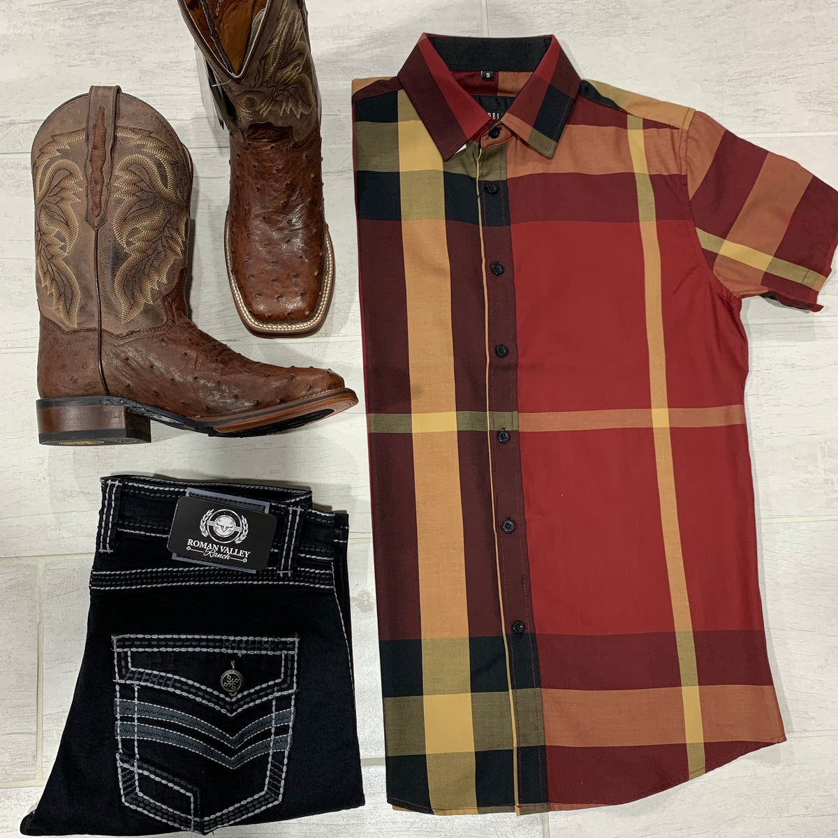 High Noon Burgundy S/S – Roman Valley Ranch