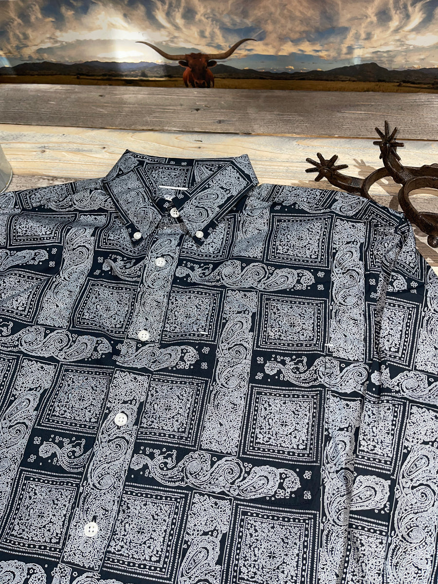 Rough Black Bandana L/S – Roman Valley Ranch